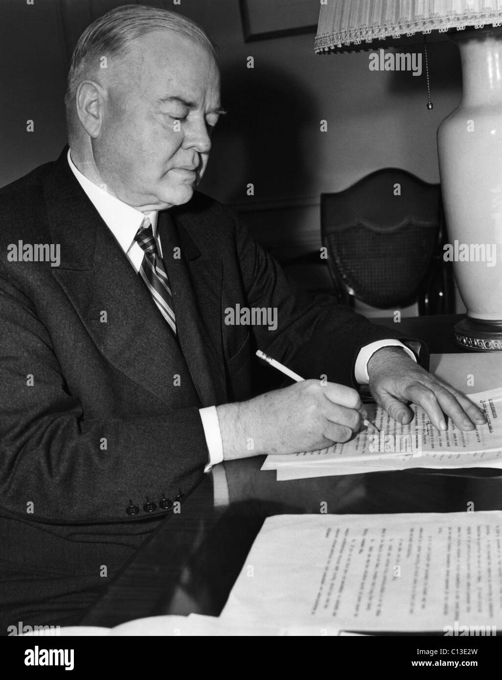 Former President Herbert Hoover (1874-1964), U.S. President 1929-1933 ...