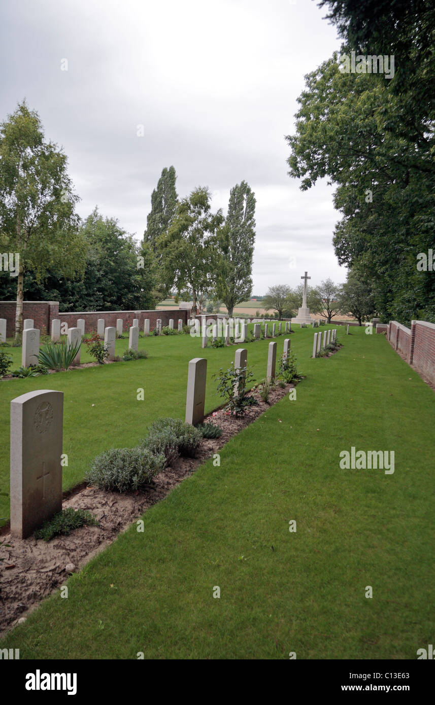 The Woods Cemetery CWGC cemetery, Zillebeke, near Ieper (Ypres ...