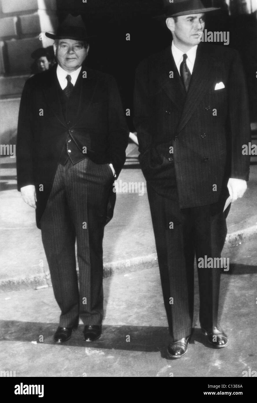 Former President Herbert Hoover, and his son, Herbert Hoover Jr ...