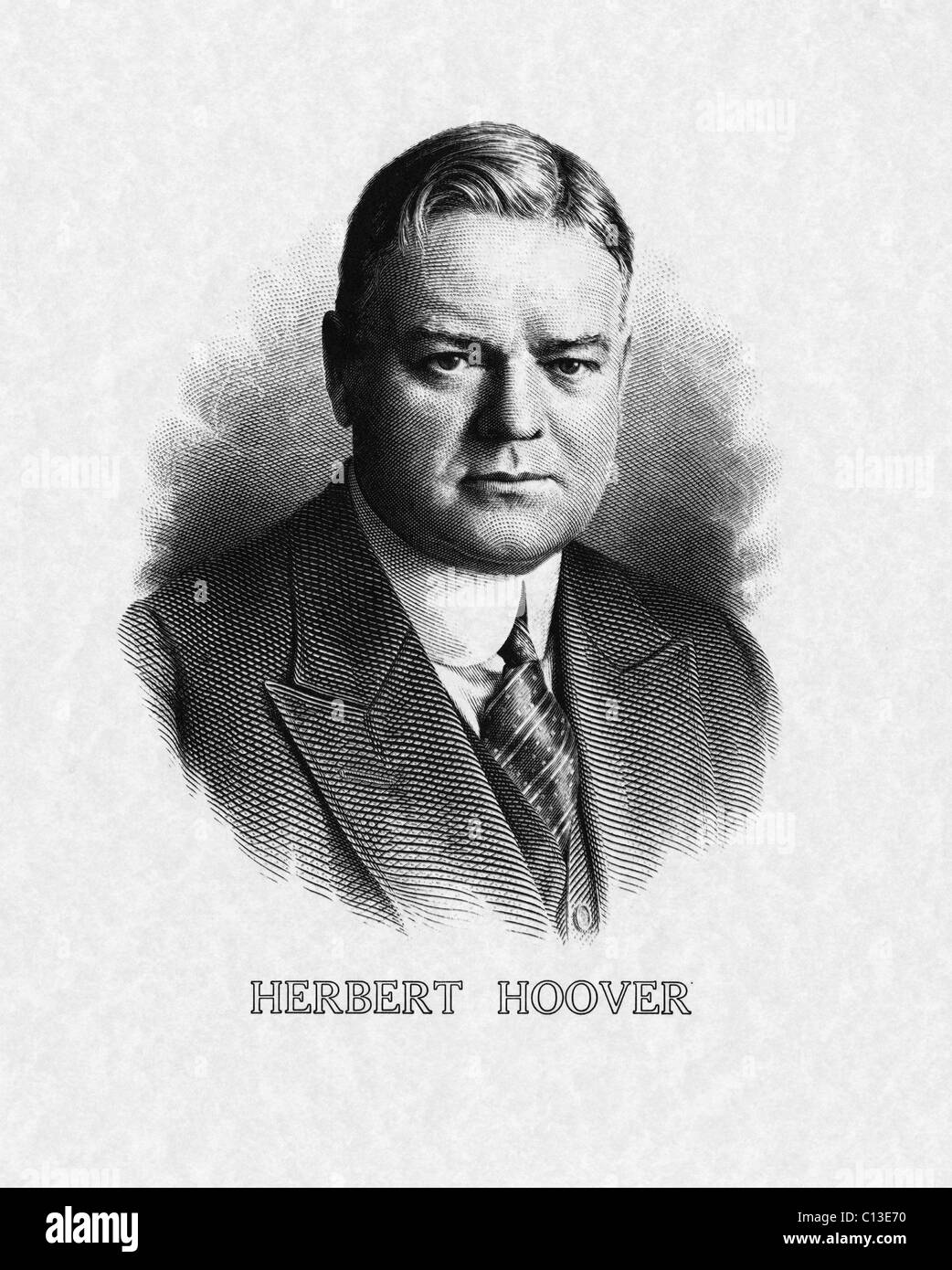 US Presidents. US President Herbert Hoover Stock Photo - Alamy