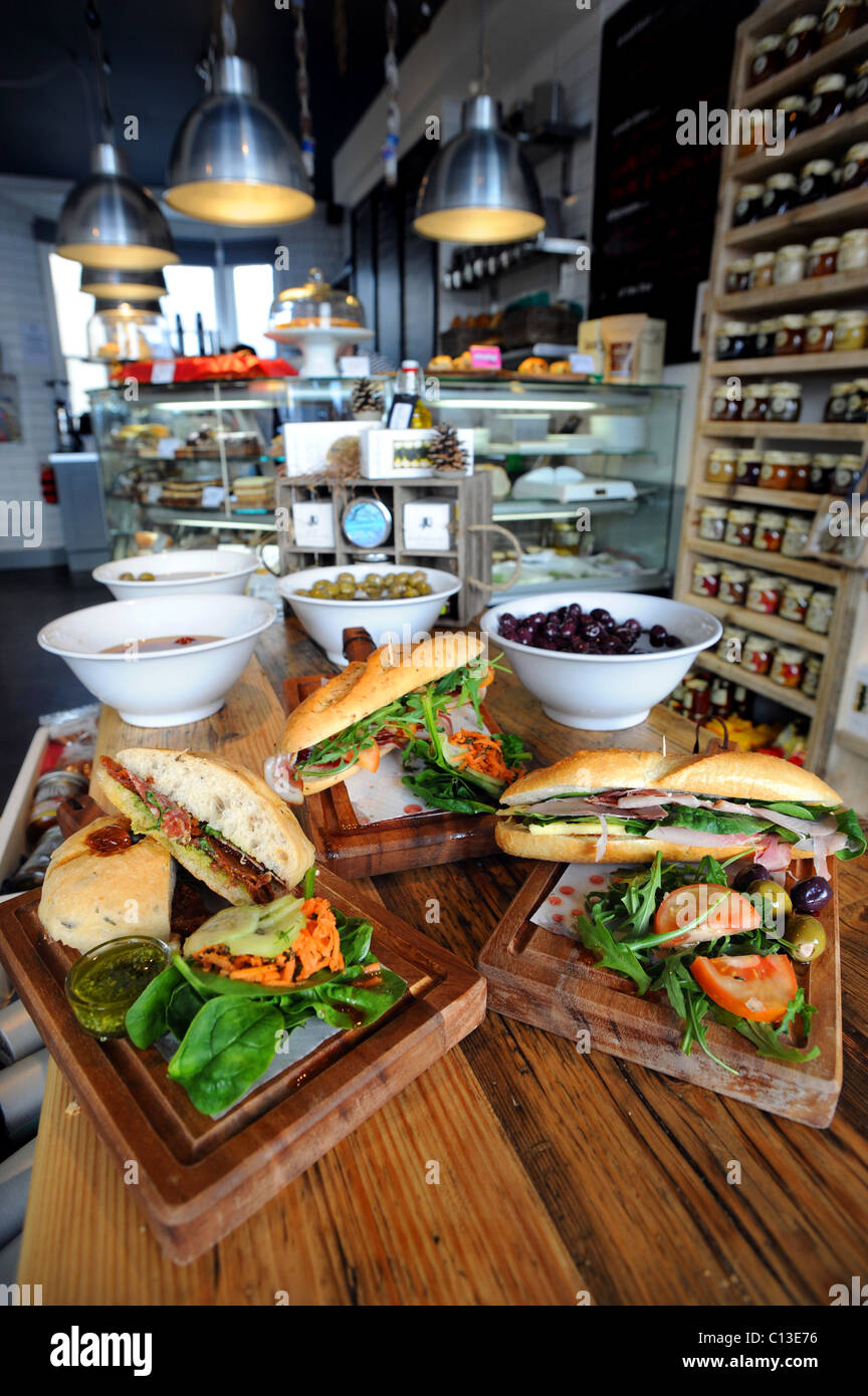 Sandwich sandwiches display hi-res stock photography and images - Alamy