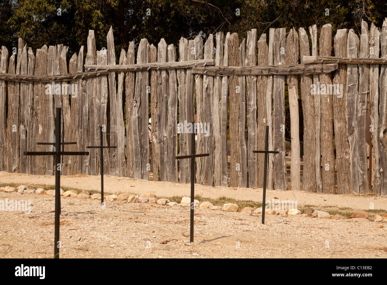 Jamestown virginia settlement crosses hi-res stock photography and ...