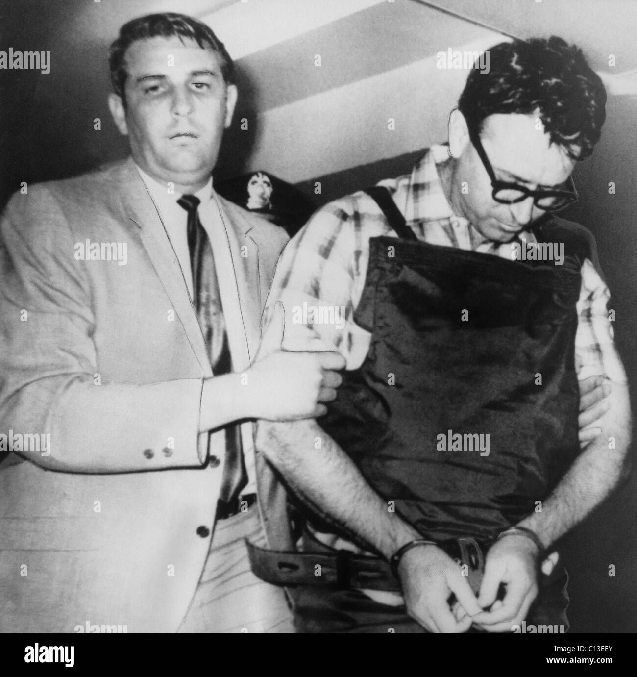 James Earl Ray, assassin of Dr. Martin Luther King Jr. being taken to ...
