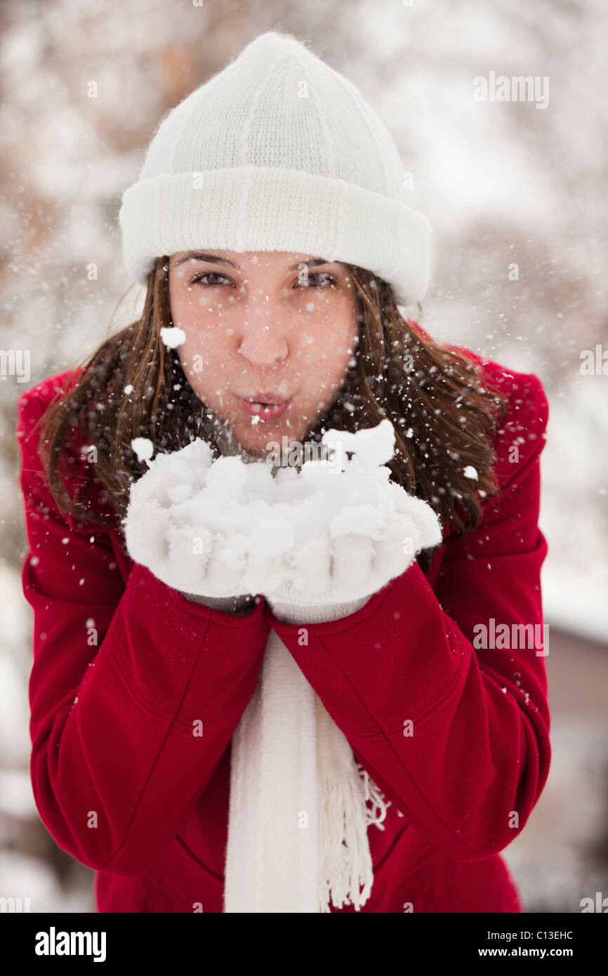 Blowing snow hi-res stock photography and images - Alamy