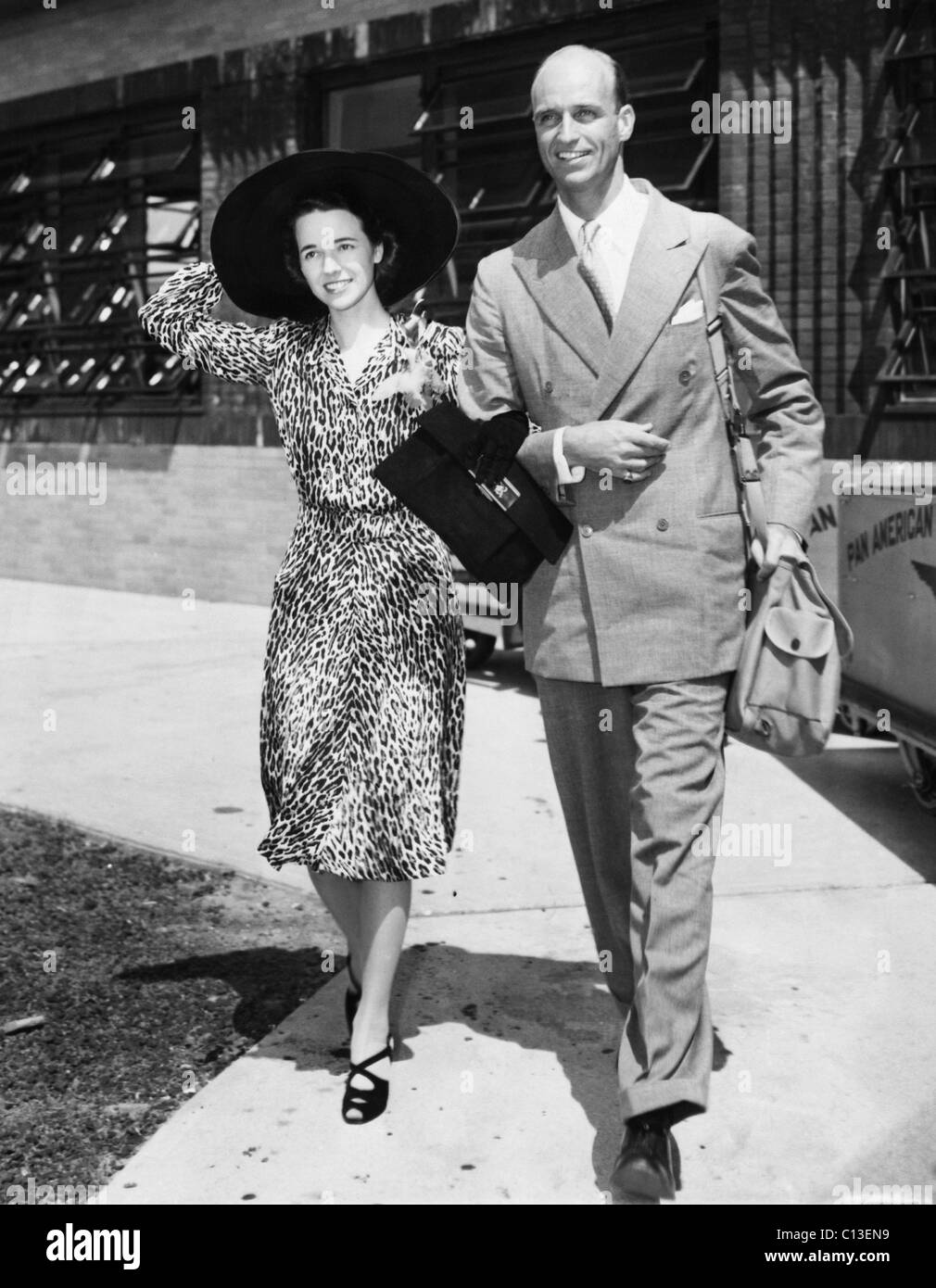 FDR Presidency. Romelle Schneider Roosevelt and James Roosevelt (son of ...