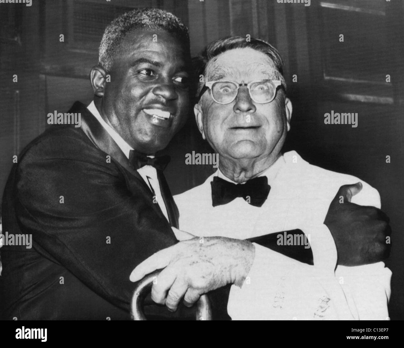 Jackie Robinson and former Brooklyn Dodgers general manager Branch ...
