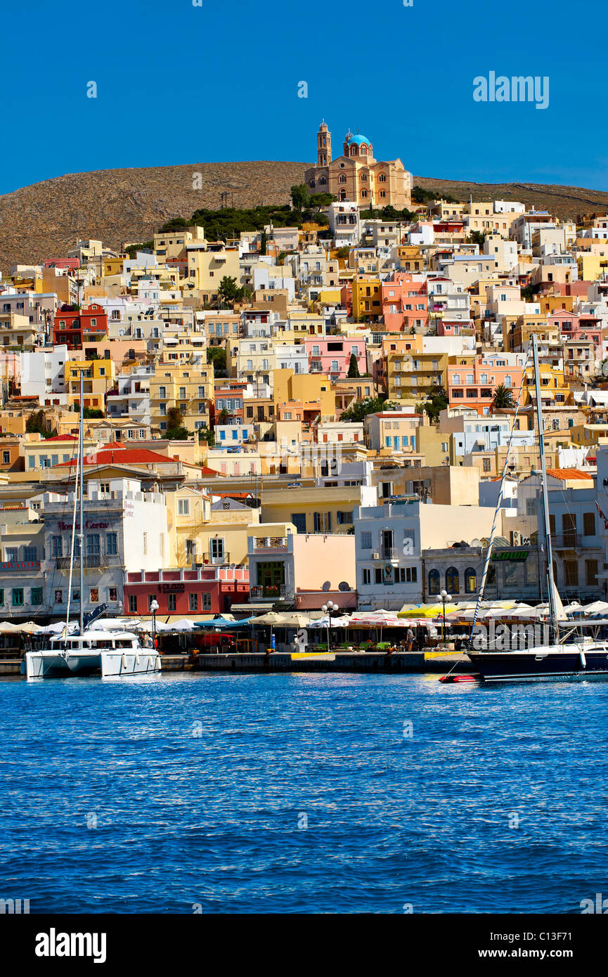 Historic syros harbour hi-res stock photography and images - Alamy