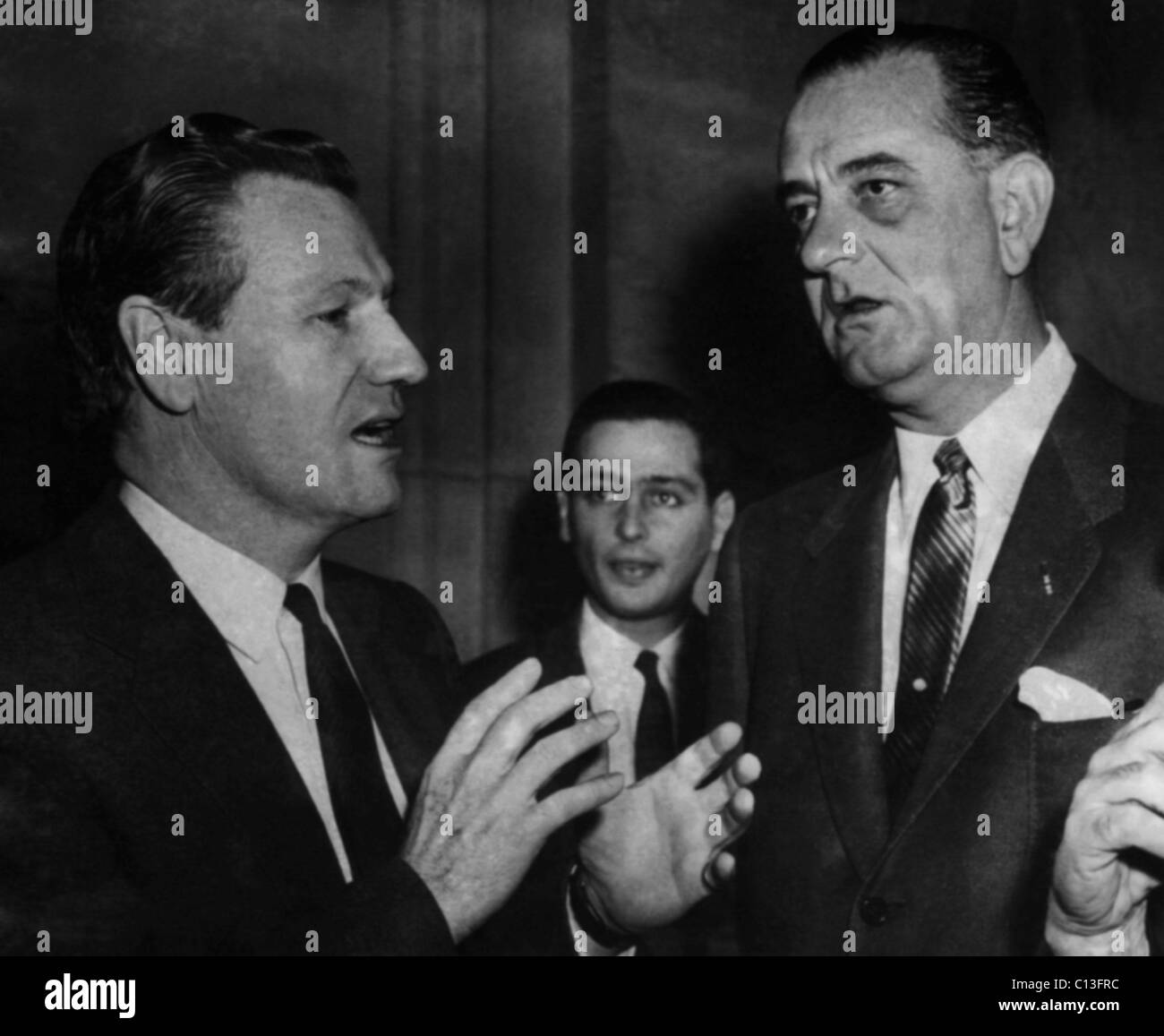 LBJ. Future US Vice President Nelson Rockefeller and Texas Senator ...