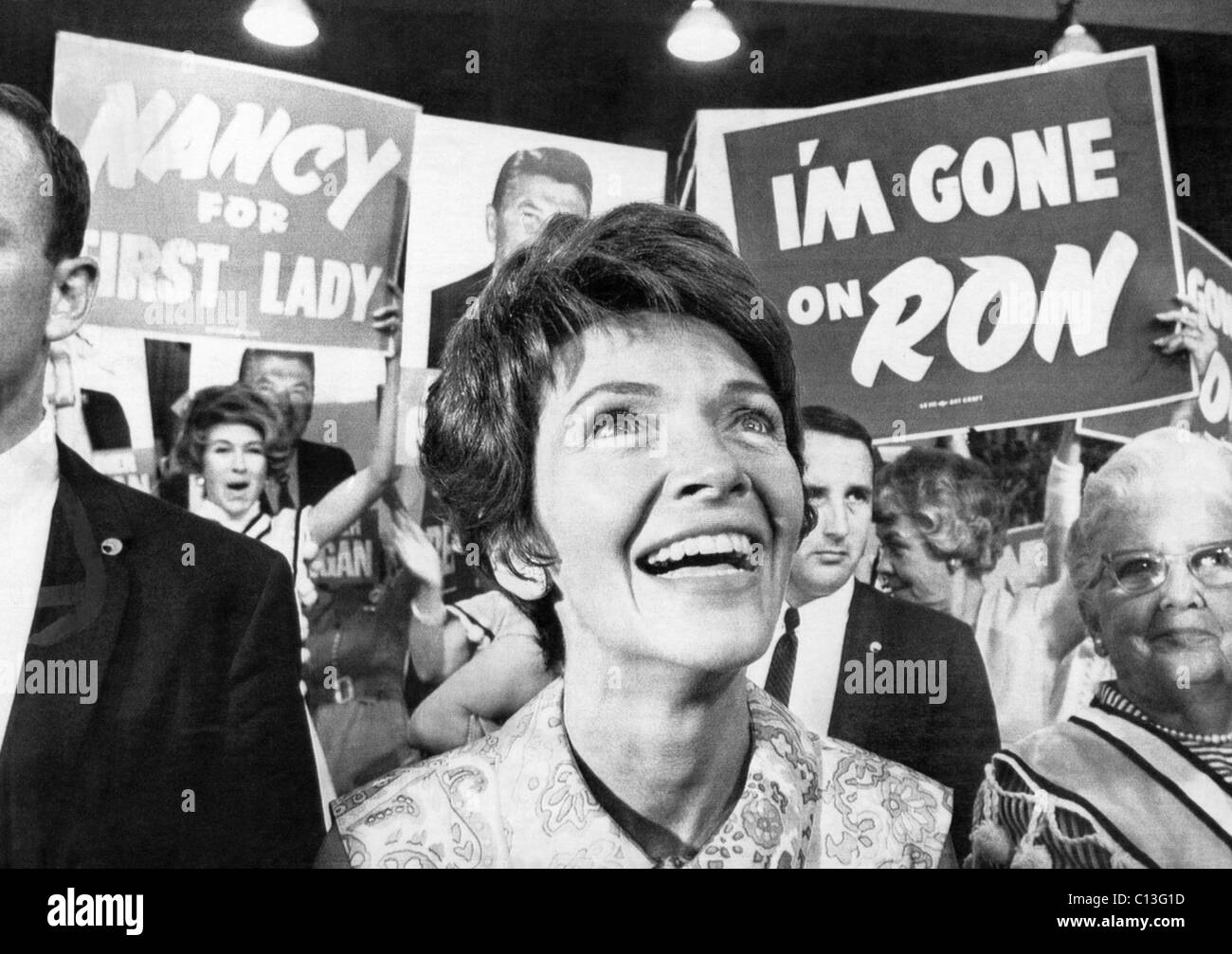 Future First Lady Nancy Reagan at the Republican National Convention ...