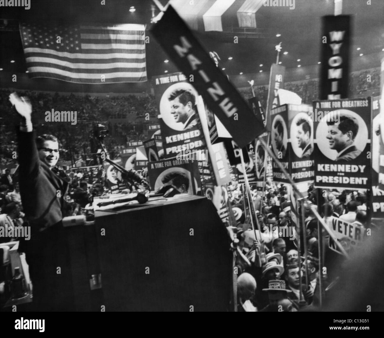 John f. kennedy 1960 convention hi-res stock photography and images - Alamy