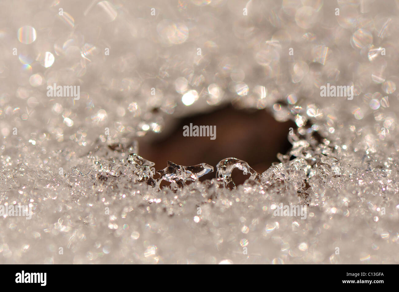 Melt water hole hi-res stock photography and images - Alamy