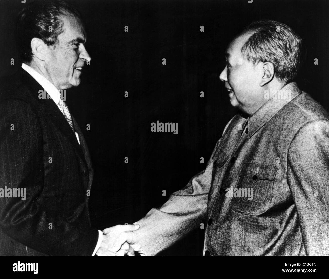 Richard Nixon, Mao Zedong in China, 1972 Stock Photo - Alamy