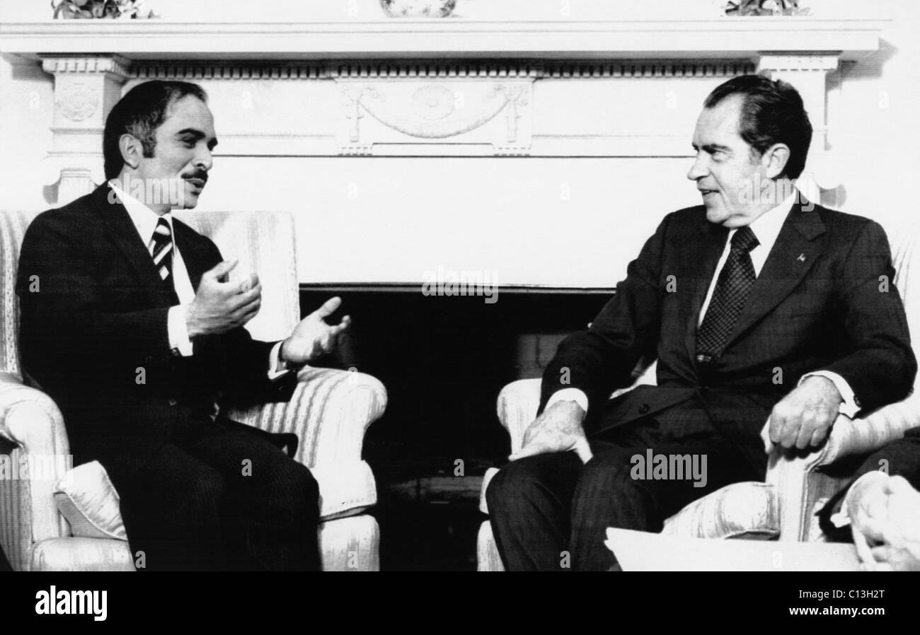 1974 US Presidency, International Relations. Jordan's King Hussein ...