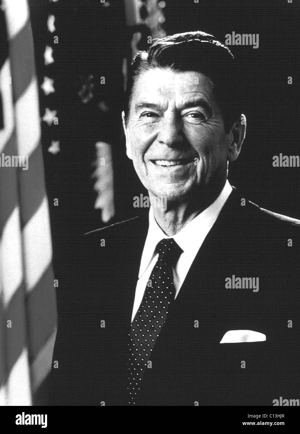 American president ronald reagan Black and White Stock Photos & Images ...