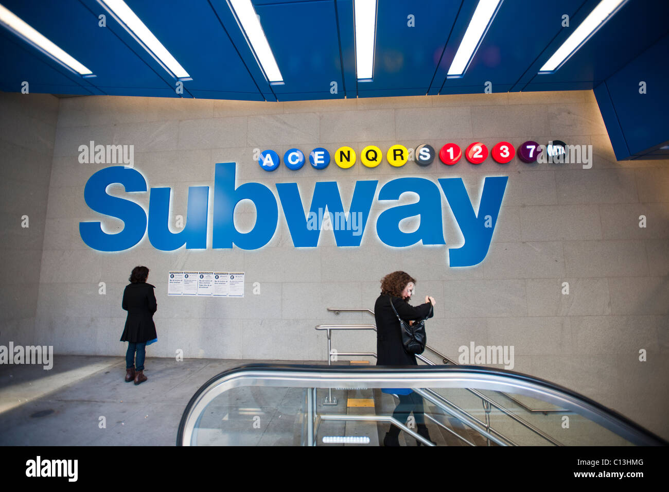 The new entrance to the Times Square subway station in the 11 Times ...