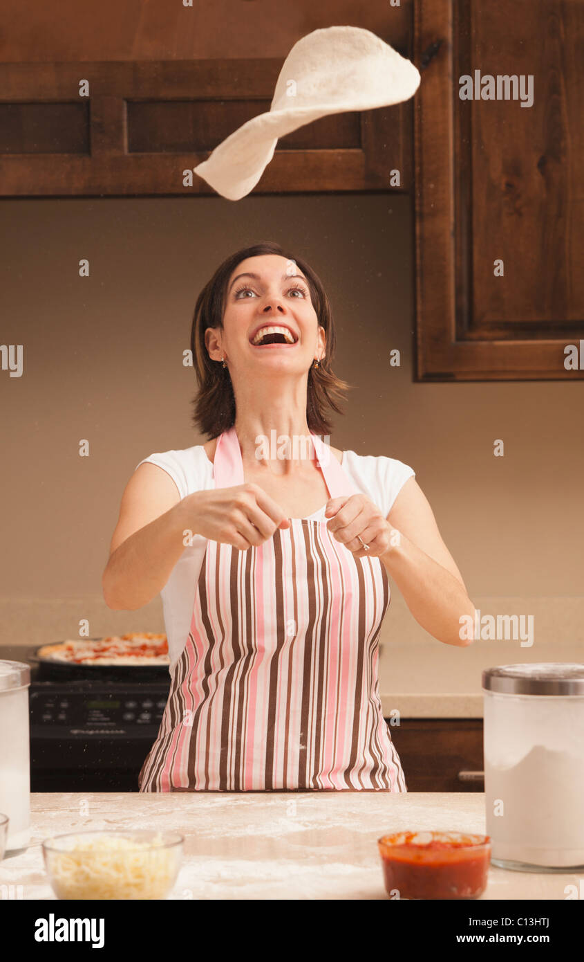Tossing Pizza Dough