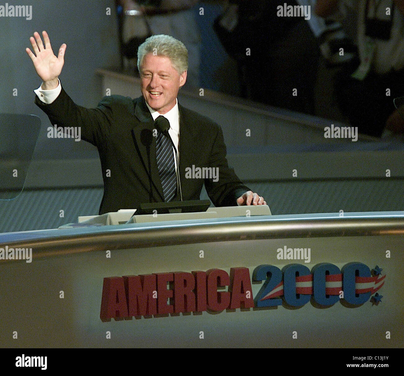 Illuminati Bill Clinton Waving