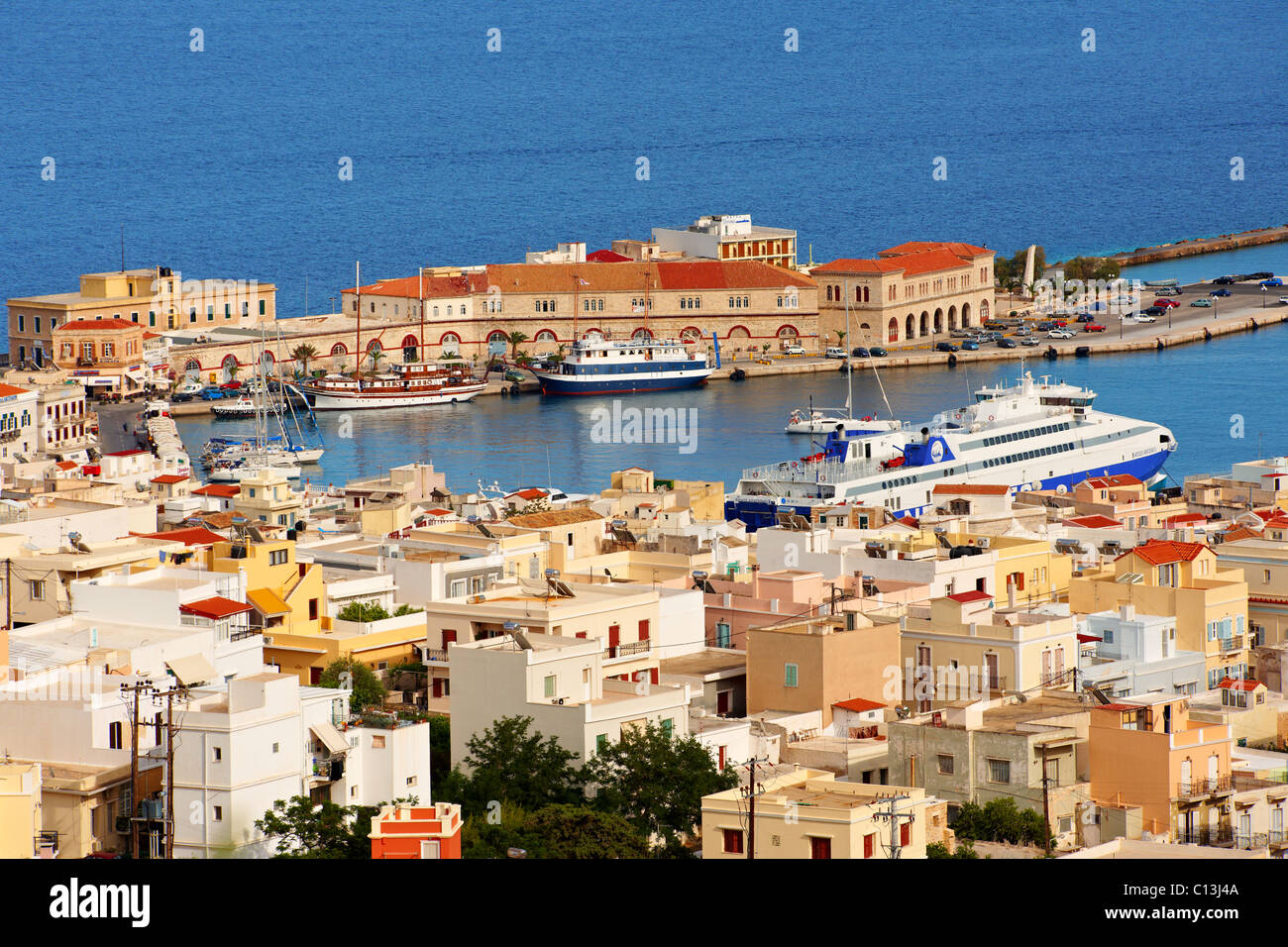 Landmark syros harbour hi-res stock photography and images - Alamy