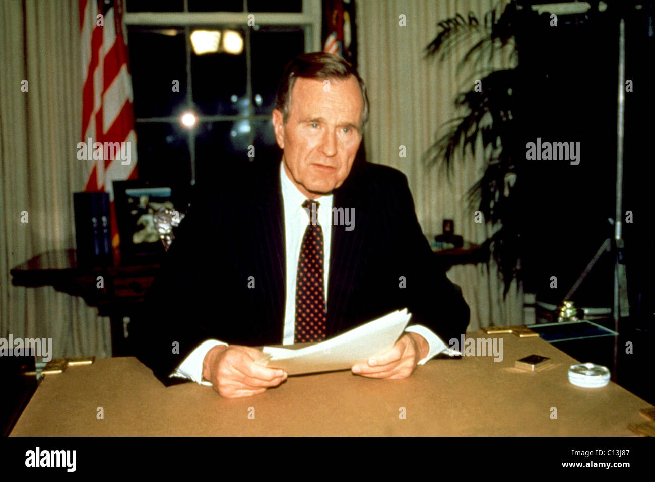 President george bush riots hi-res stock photography and images - Alamy