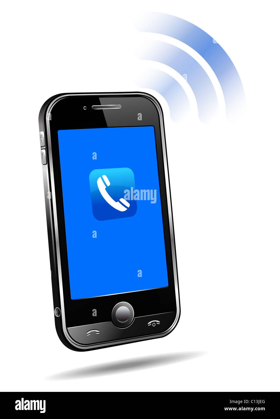 Cell Smart Mobile Phone 3D Connection smartphone ringing call cellphone ...