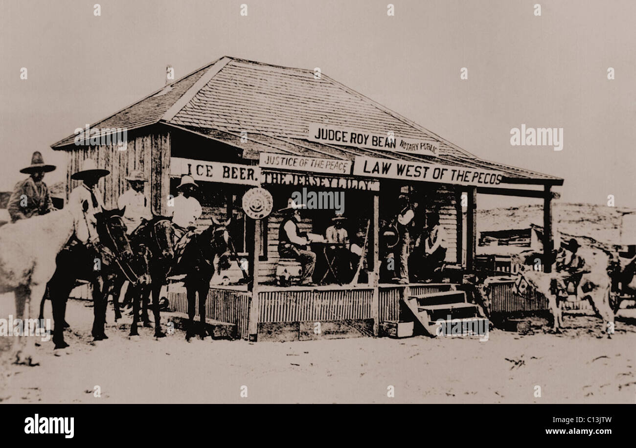 Judge Roy Bean (1825-1903), was the Justice of the Peace in Val Verde ...