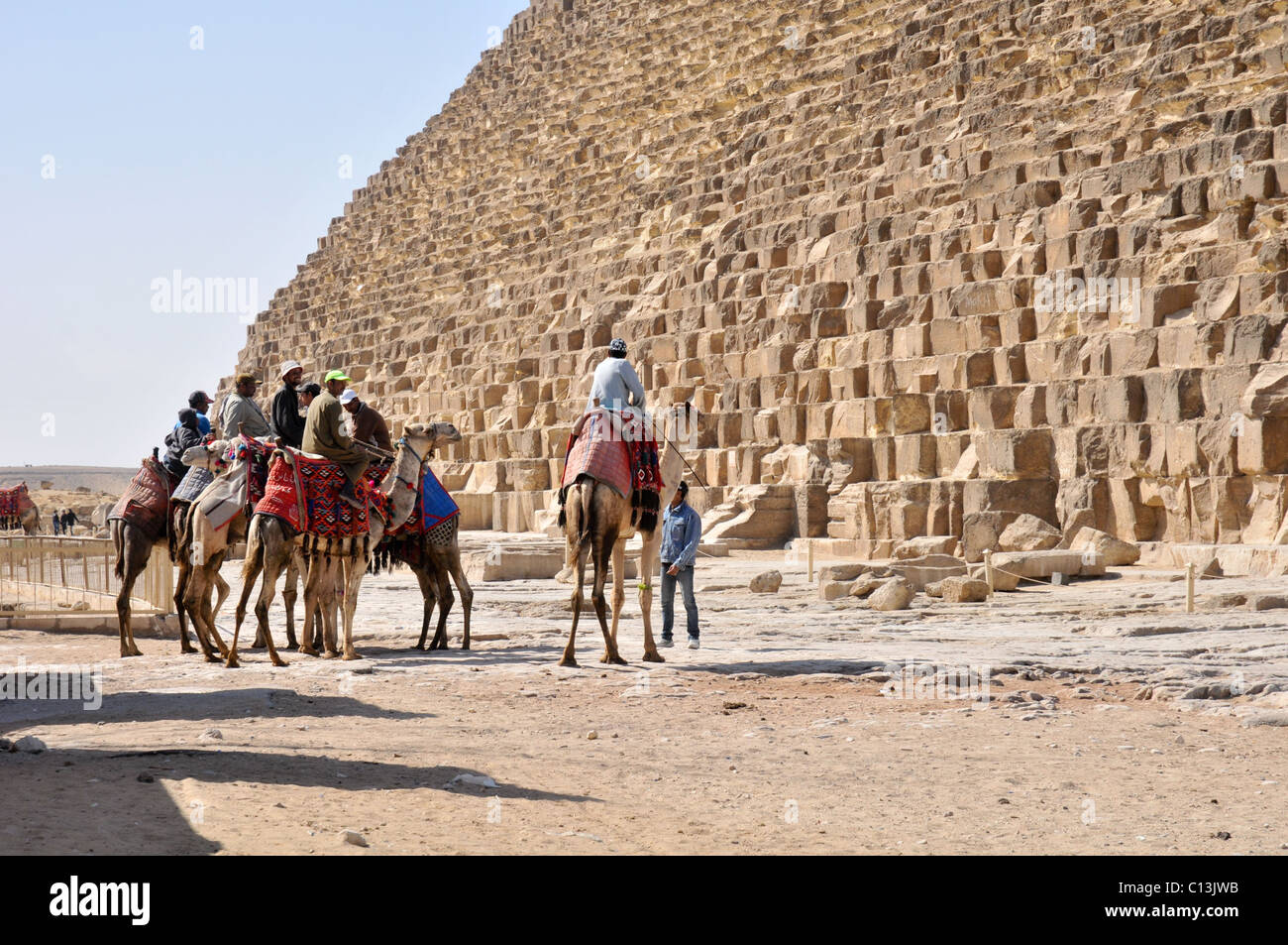 The Pyramids of Giza with few tourists just weeks after the Egypt ...