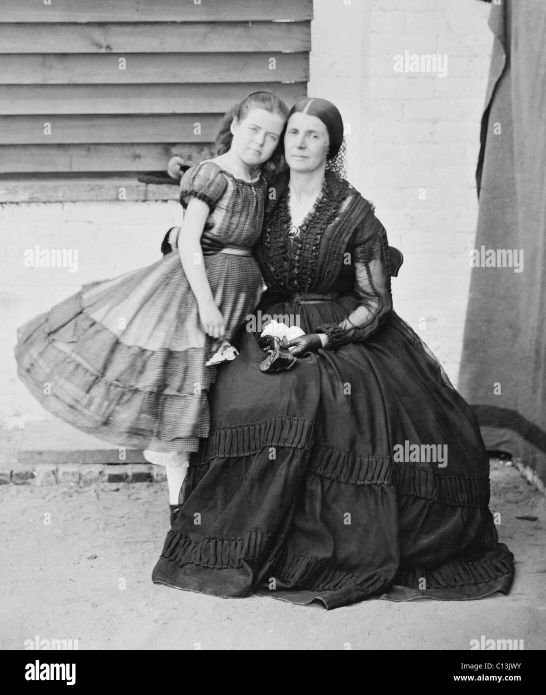 Mrs. Rose O’Neal Greenhow (1814-1864)(with her daughter), Confederate ...