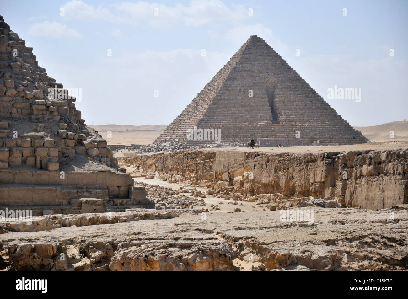 The Pyramids of Giza with few tourists just weeks after the Egypt ...