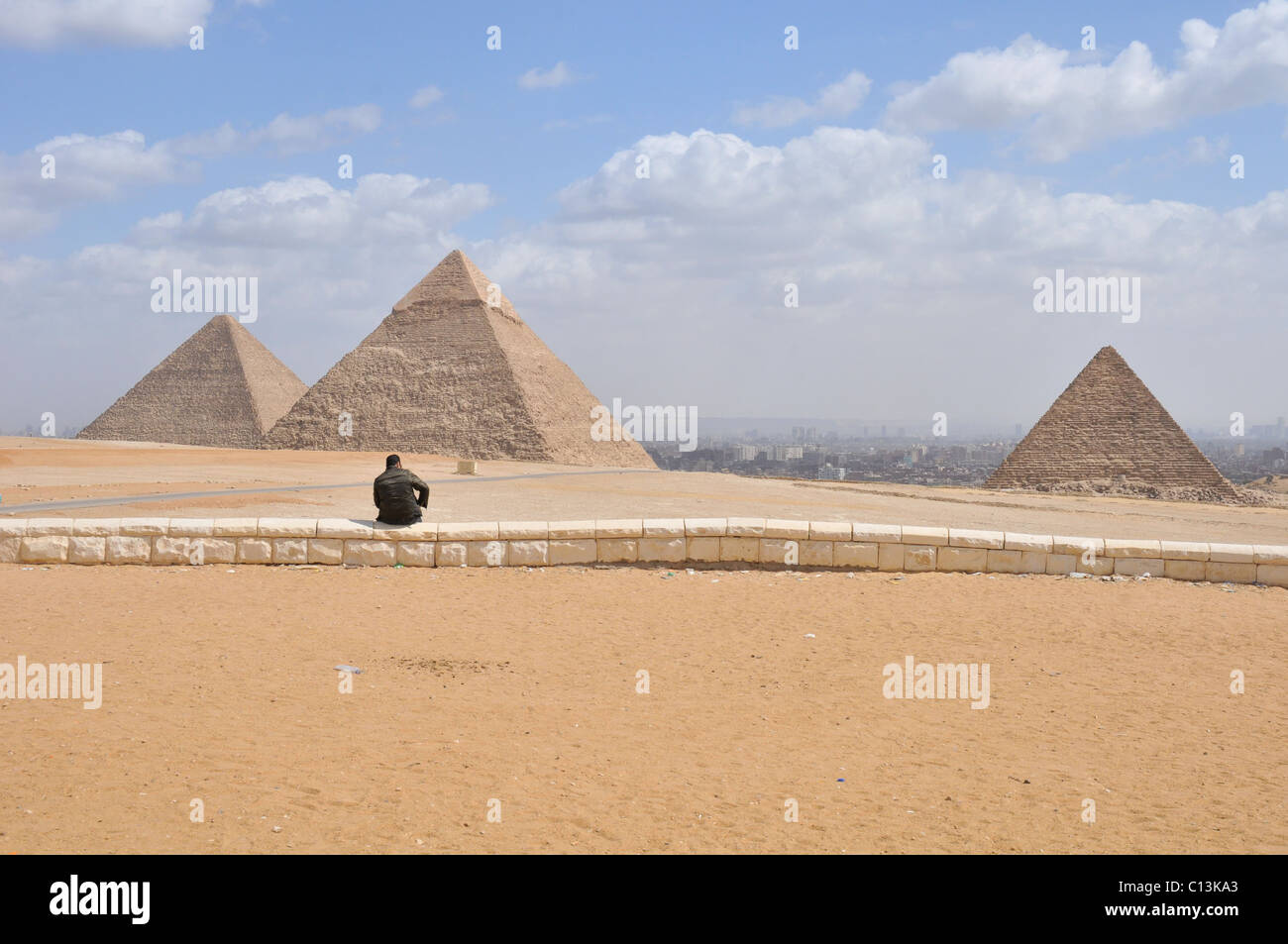 The Pyramids of Giza with few tourists just weeks after the Egypt ...