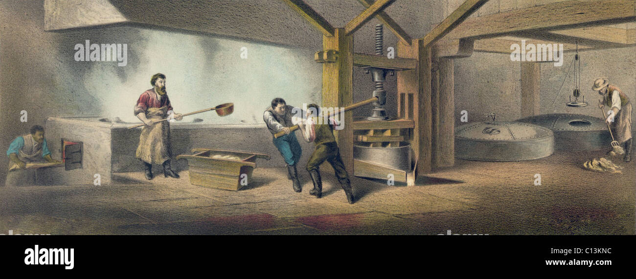 Food processing 19th century hi-res stock photography and images - Alamy