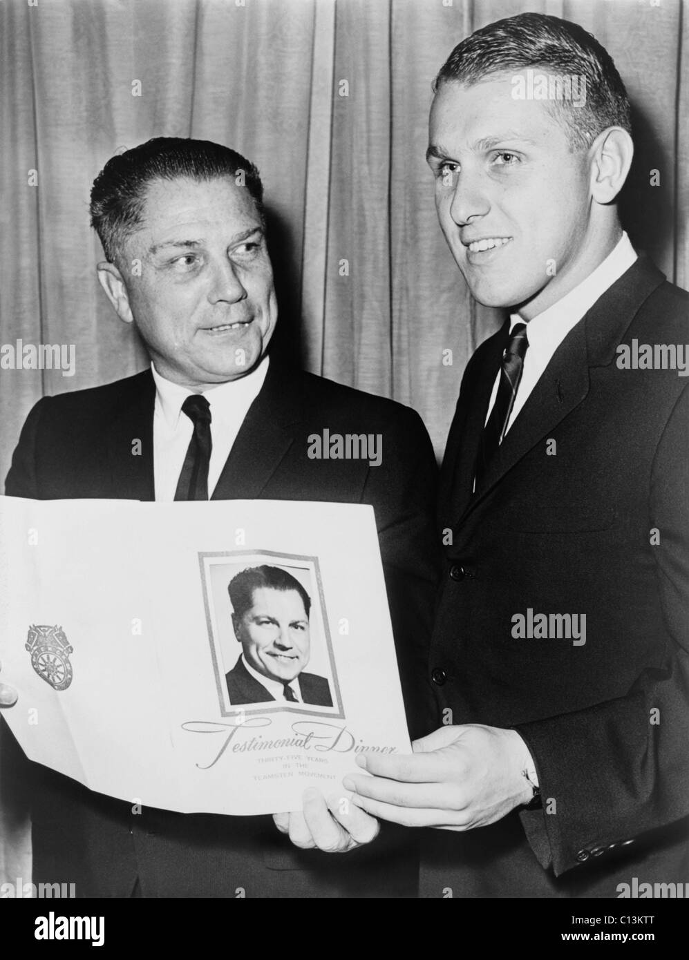 James P. Hoffa (B. 1941), with his father James R. Hoffa (1913-1975 ...
