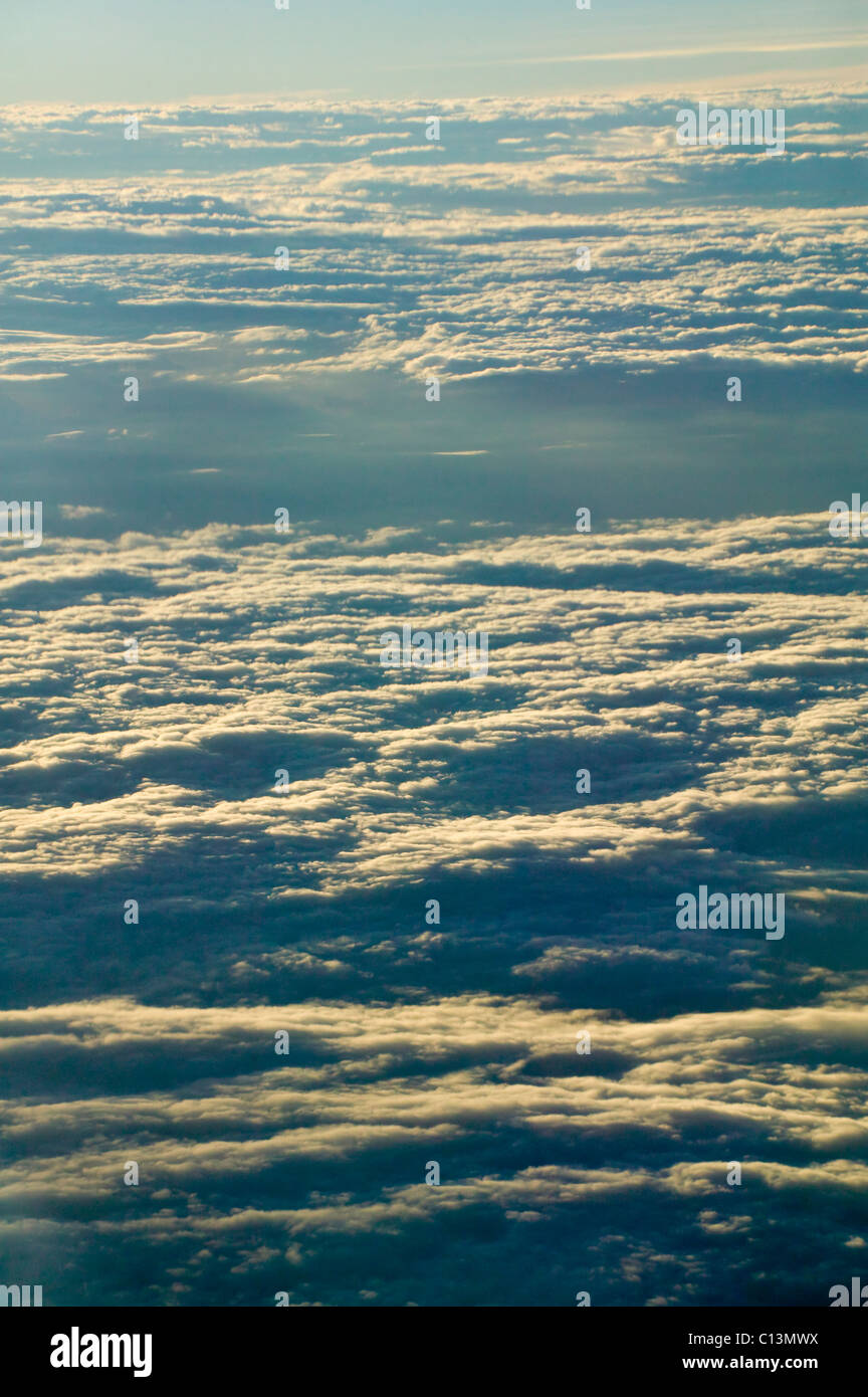 Aerial view of clouds from airplane, India Stock Photo - Alamy