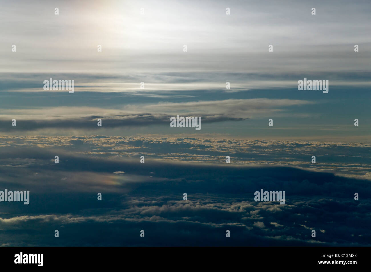 Aerial view of clouds from airplane, India Stock Photo - Alamy