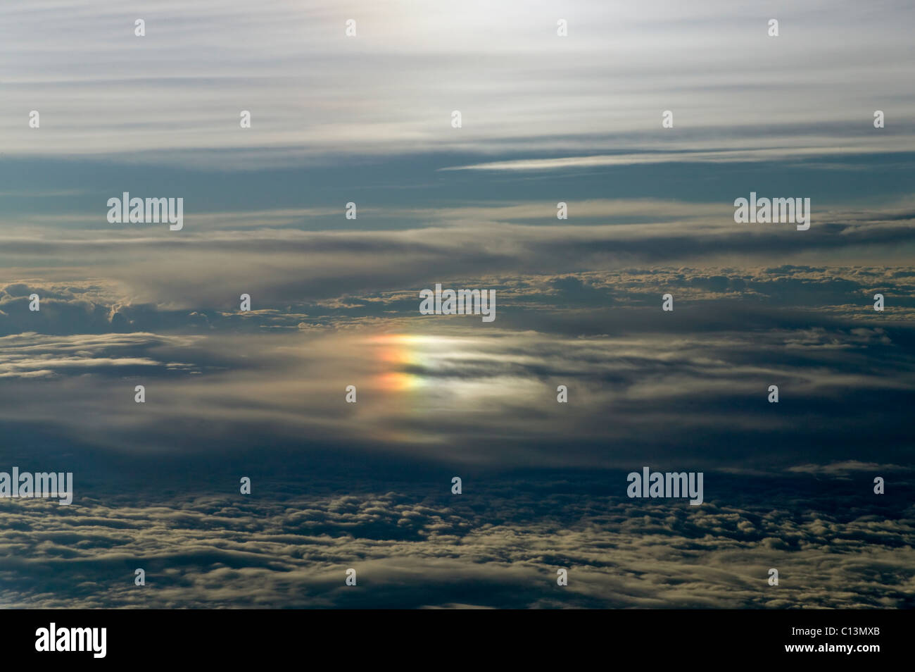 Aerial view of clouds from airplane, India Stock Photo - Alamy