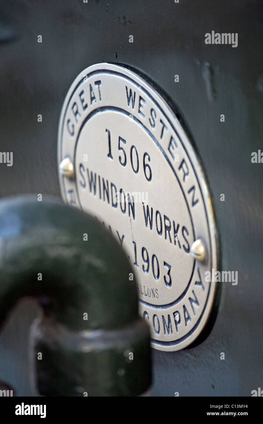 City of Truro steam engine tender nameplate Stock Photo - Alamy