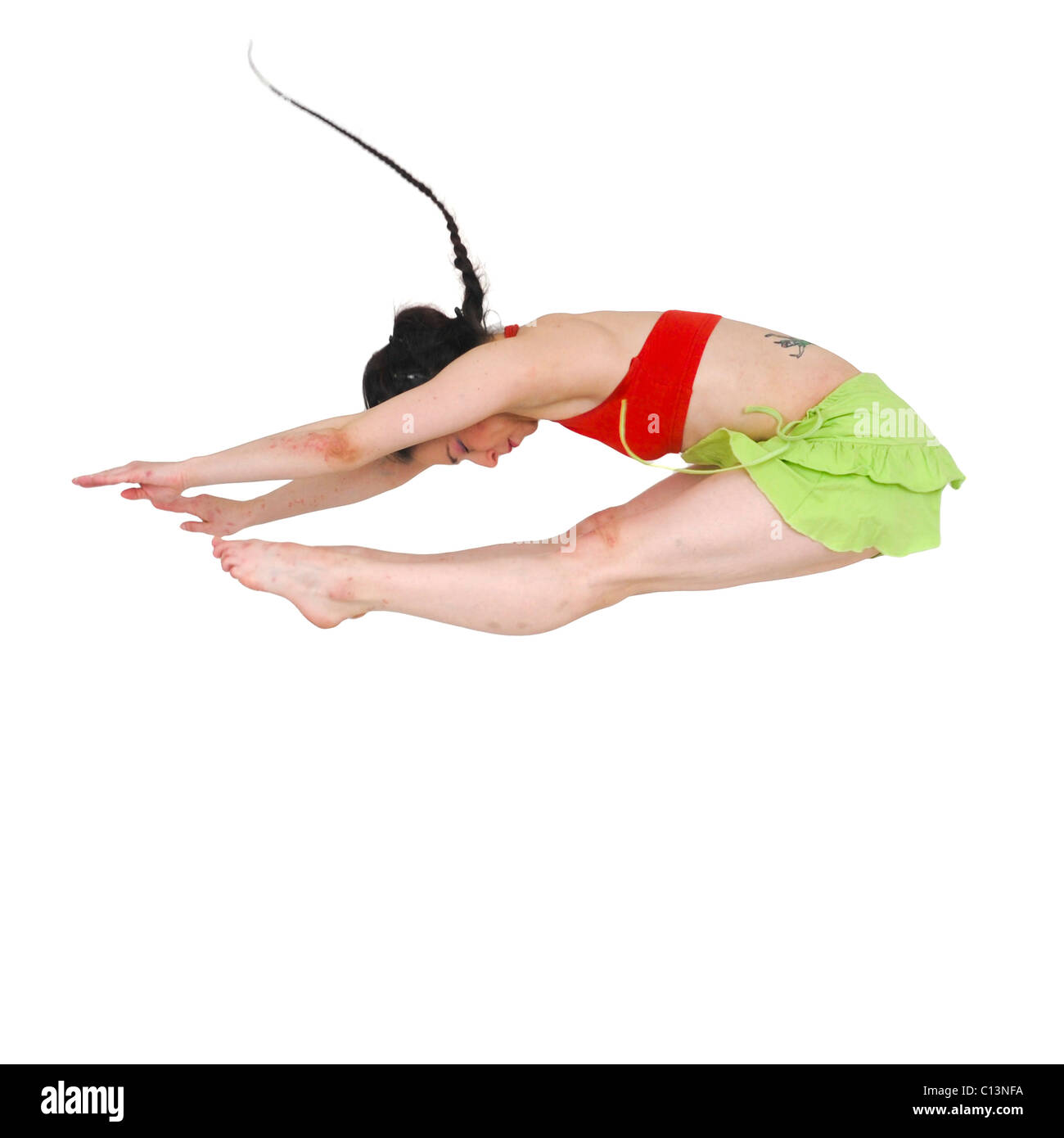 Woman dancer dancing modern Cut Out Stock Images & Pictures - Alamy