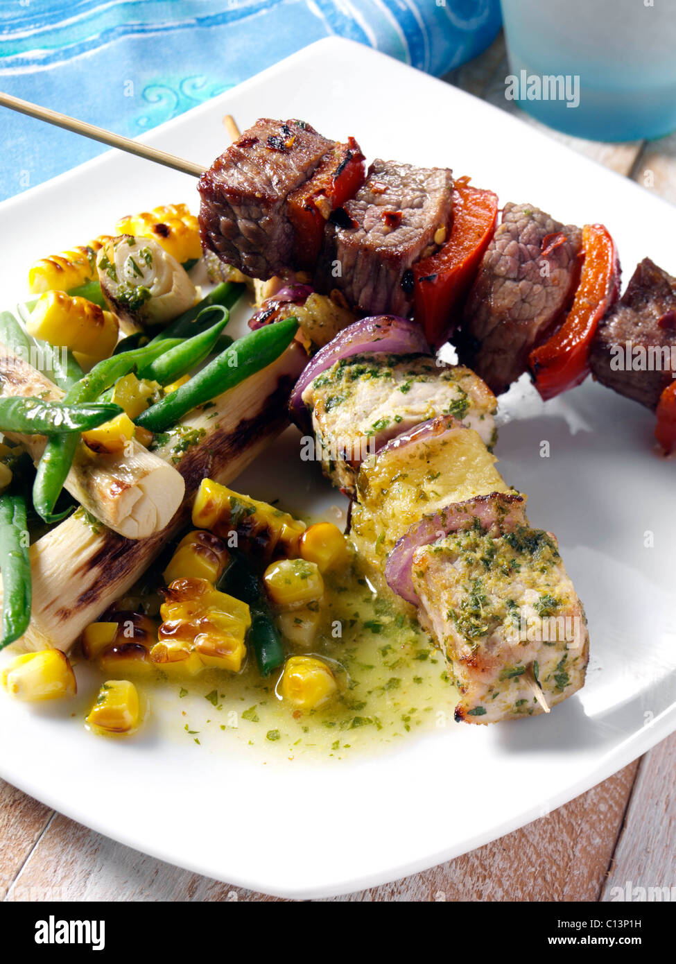 Heart kebabs hi-res stock photography and images - Alamy
