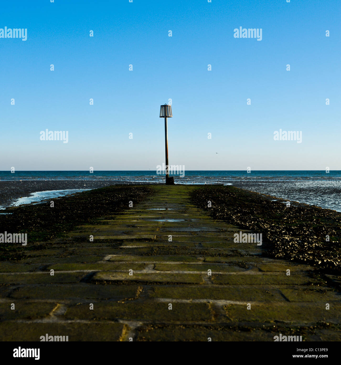 Square picture of the storm water outfall at Ferring with a classic ...