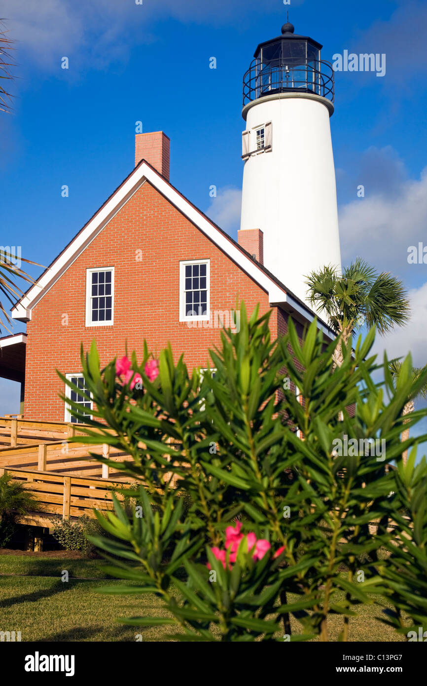 USA, Florida, Saint George Island, Cape St. George Lighthouse Stock ...