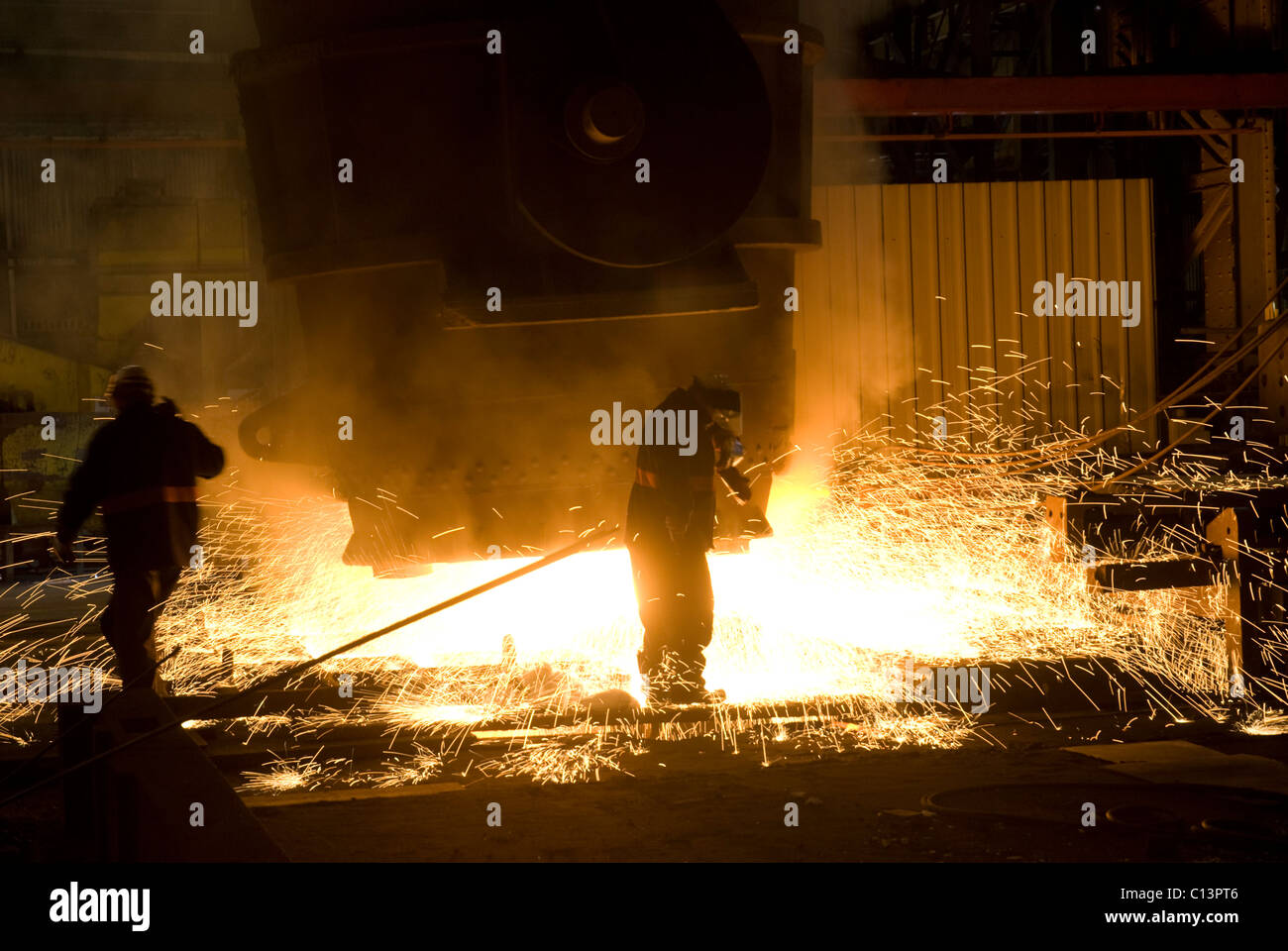 Steel making at Forgemasters Sheffield UK Stock Photo - Alamy
