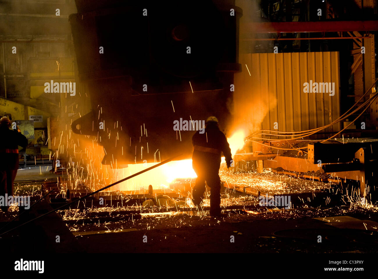 Steel making at Forgemasters Sheffield UK Stock Photo - Alamy