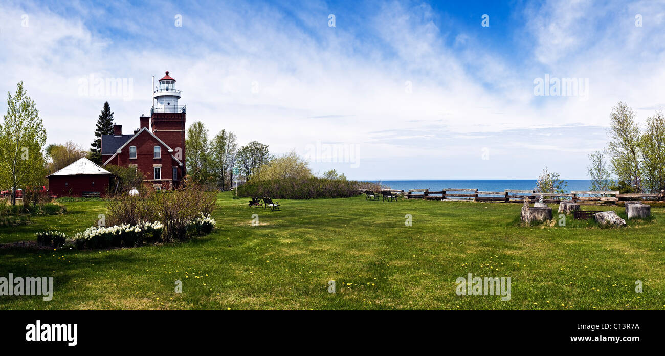 USA, Michigan, Big Bay Point lighthouse Stock Photo - Alamy