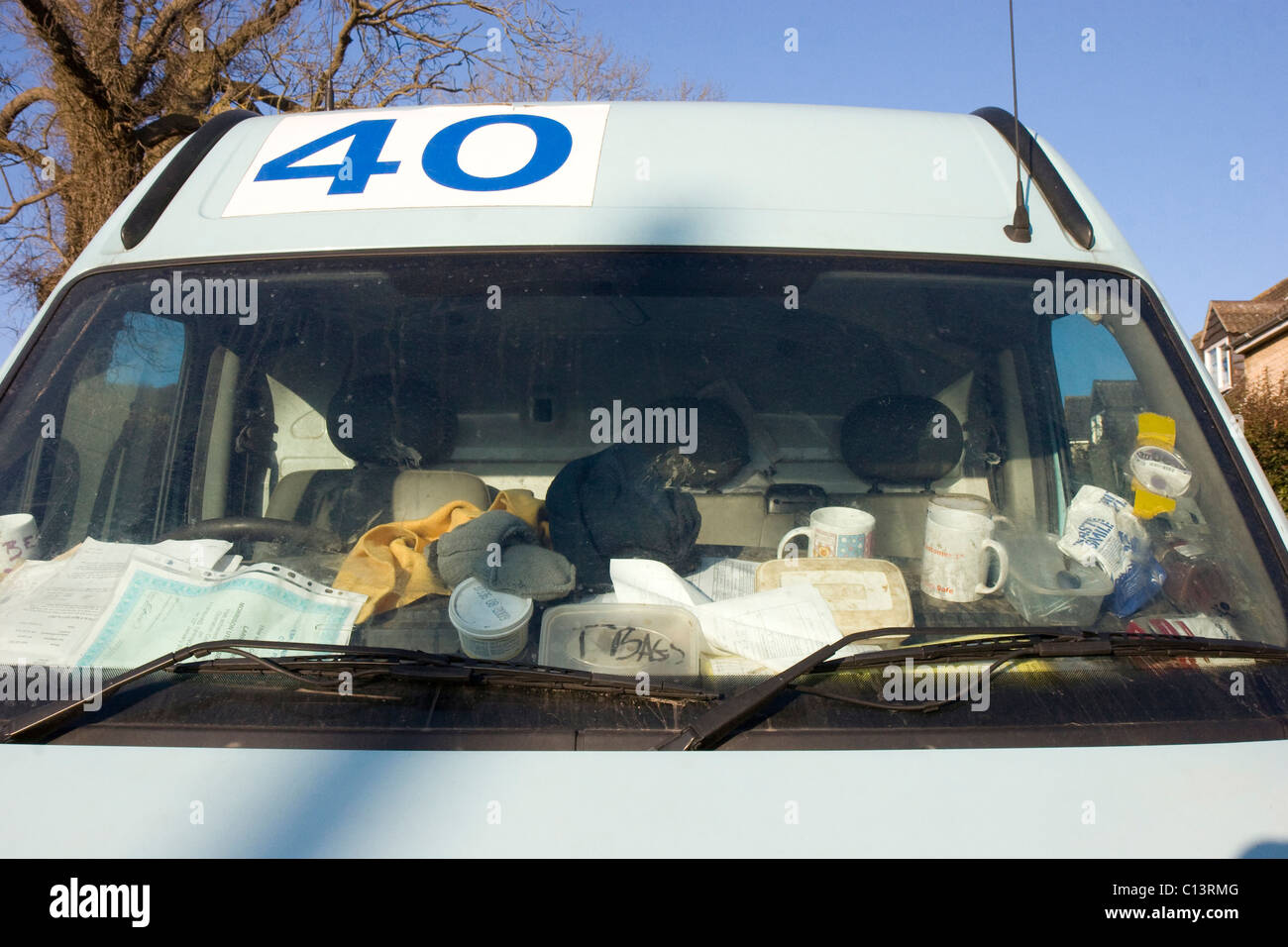 Builders van hi-res stock photography and images - Alamy