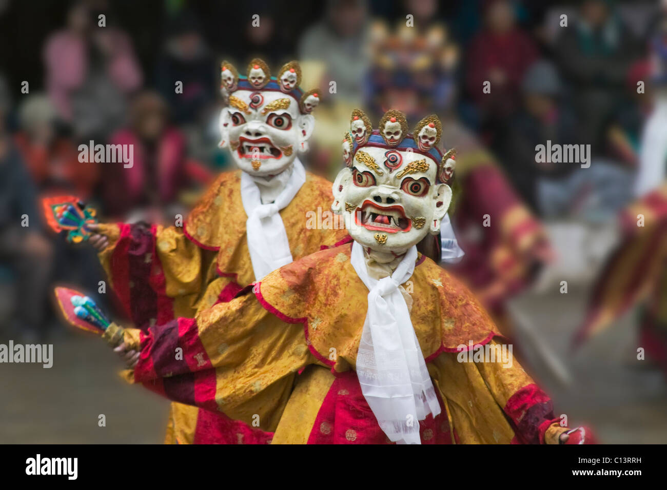 Mask dance performance at Ladakh Festival, Leh, Ladakh, India Stock ...
