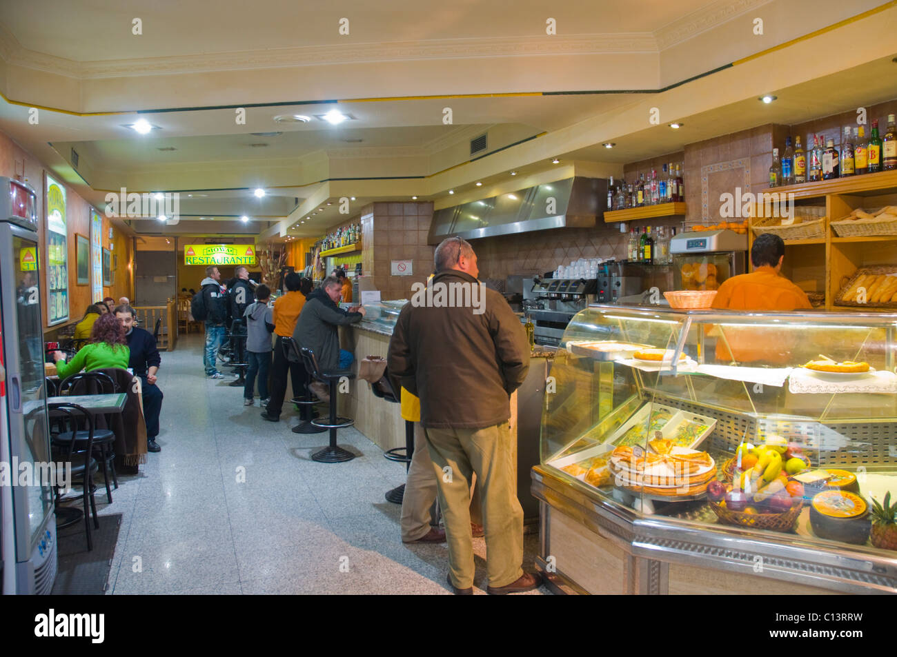 Spain cafe interior hi-res stock photography and images - Alamy