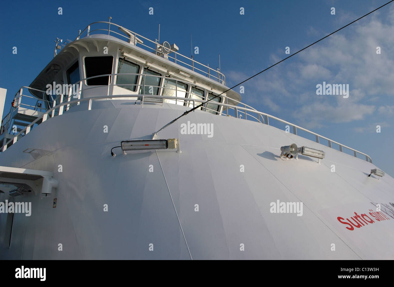 View to the captain bridge Stock Photo - Alamy