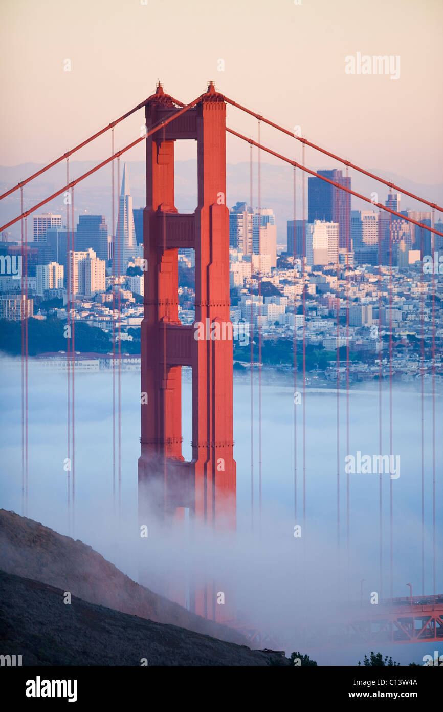 Golden gate bridge fog hi-res stock photography and images - Alamy