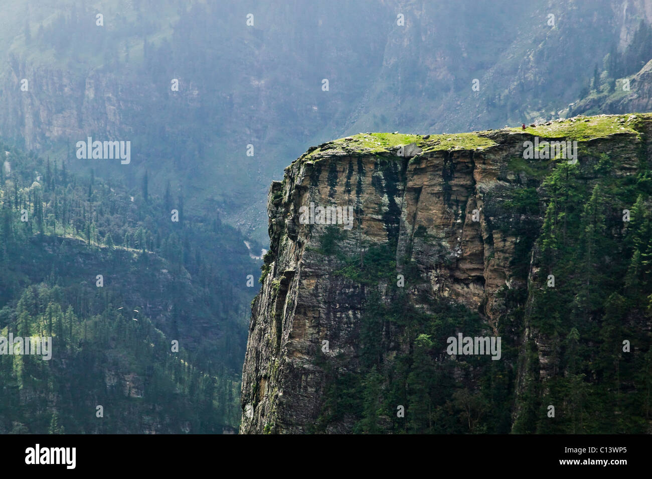 Landscape of Kulu Valley, between Manali and Chandigarh, India Stock ...