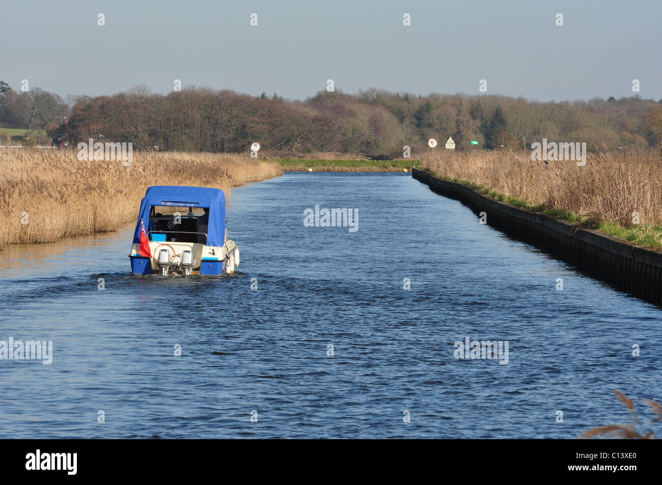 Short Dyke connects Rockland Broad to the River Yare on the Norfolk ...
