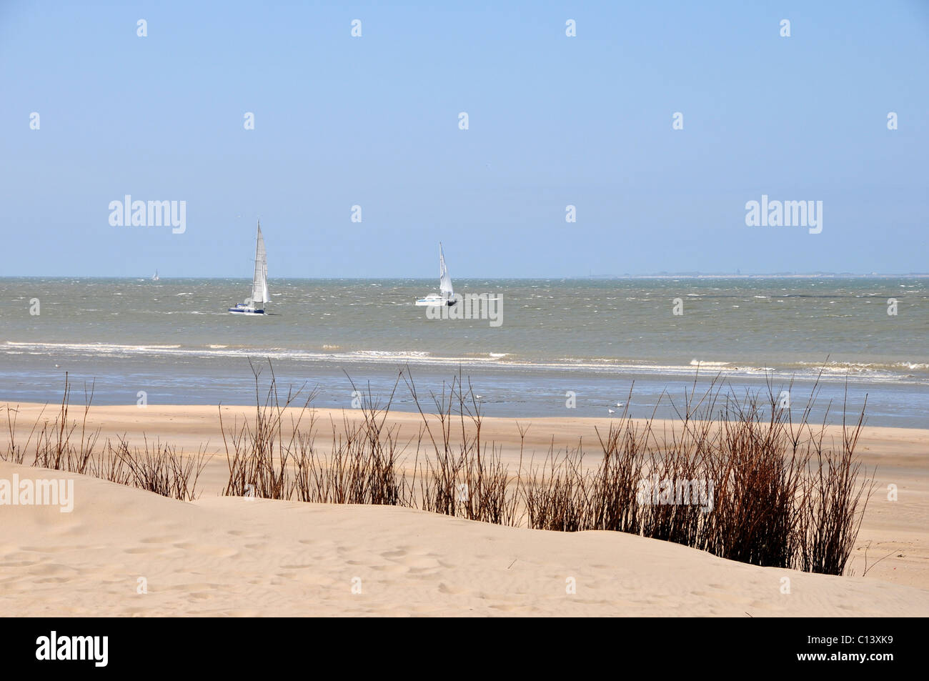 Wide sandy beach at Breskens, Zeeland, Netherlands Stock Photo - Alamy
